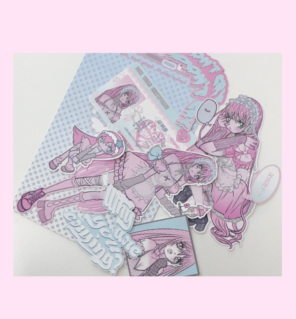 Crying Maid Sticker Set