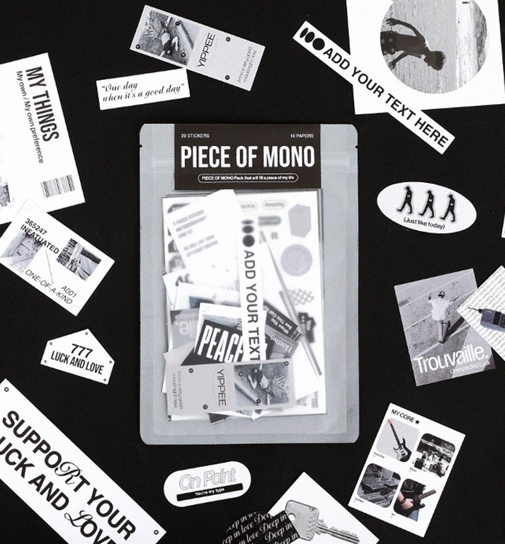 Piece Of Mono Postcard Sticker Pack