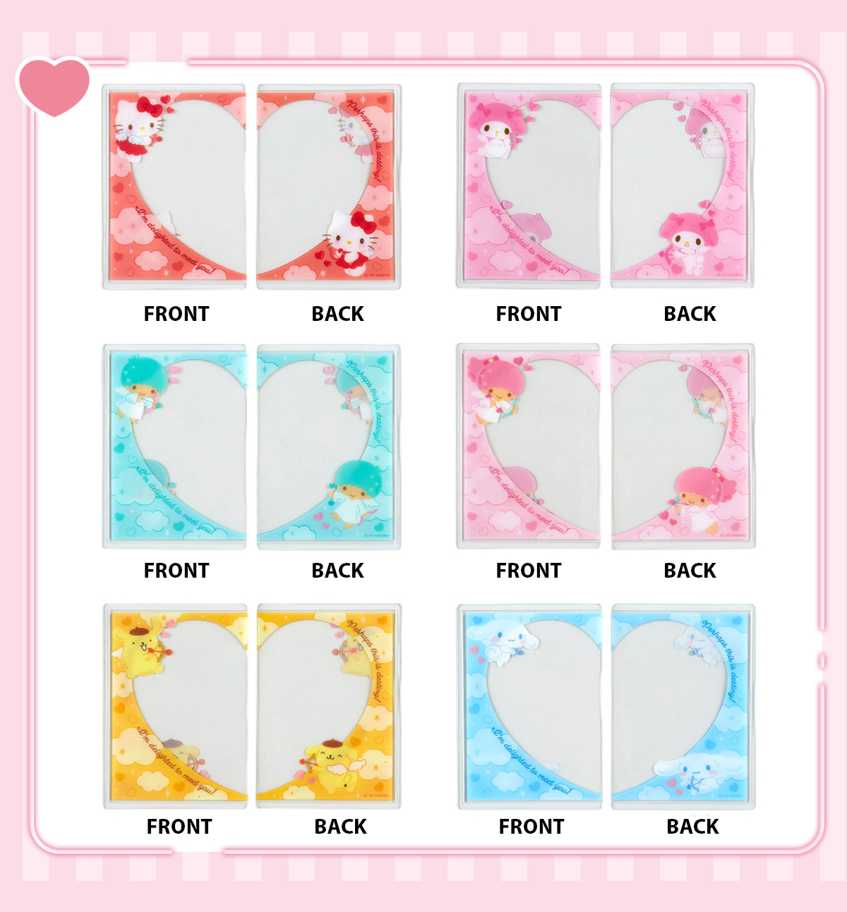 Sanrio Enjoy Idol Heart Photocard Case [12 Designs]