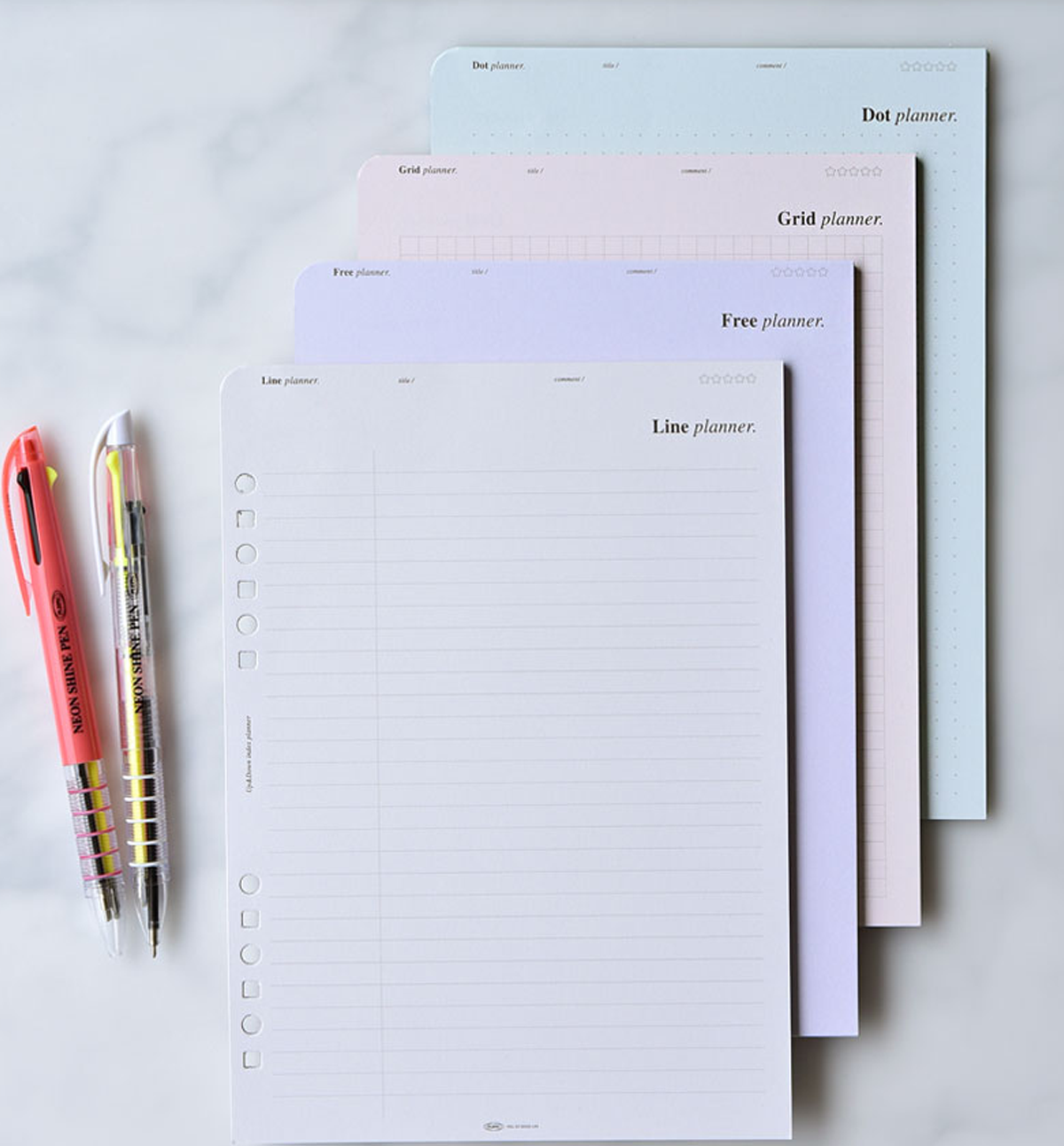 A5 Up & Down Index Paper Refill [24 Layouts]