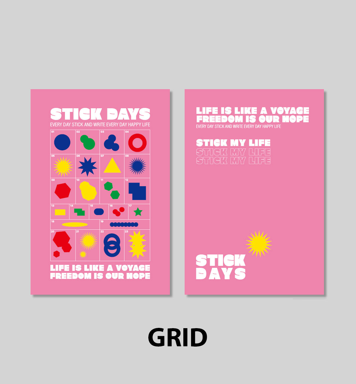 Stick Days Weekly Planner