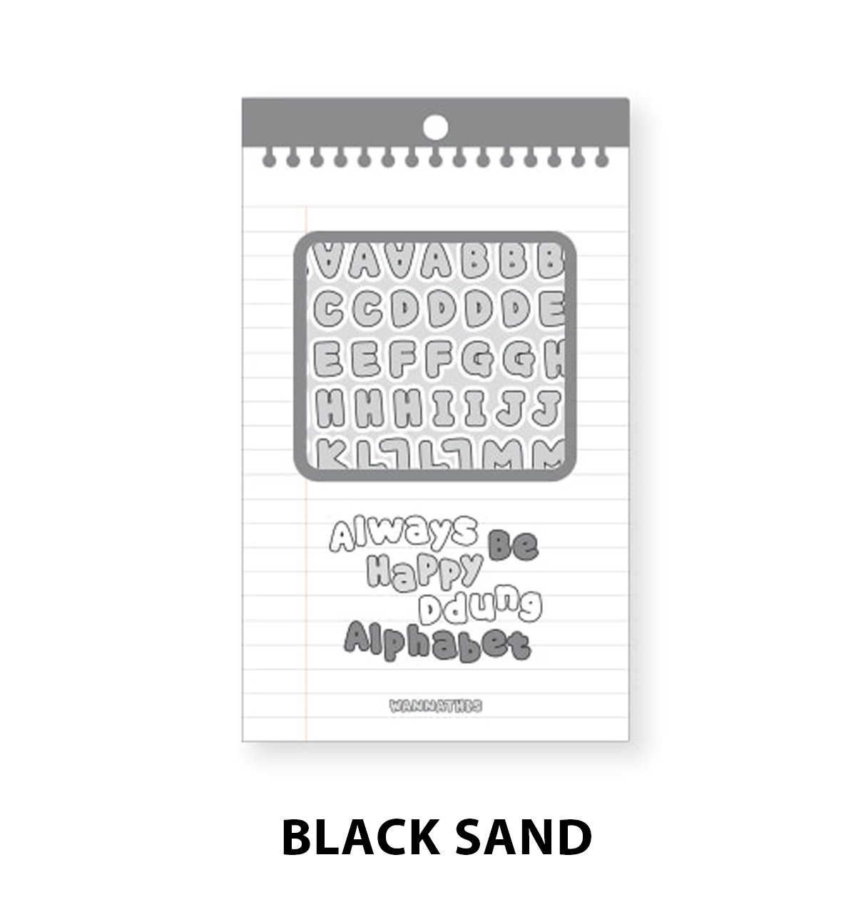 Ddung Alphabet Clear Seal Sticker Pack