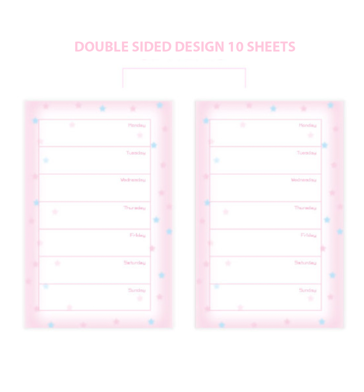 A7 Sugar Star Schedule Paper Refill Set