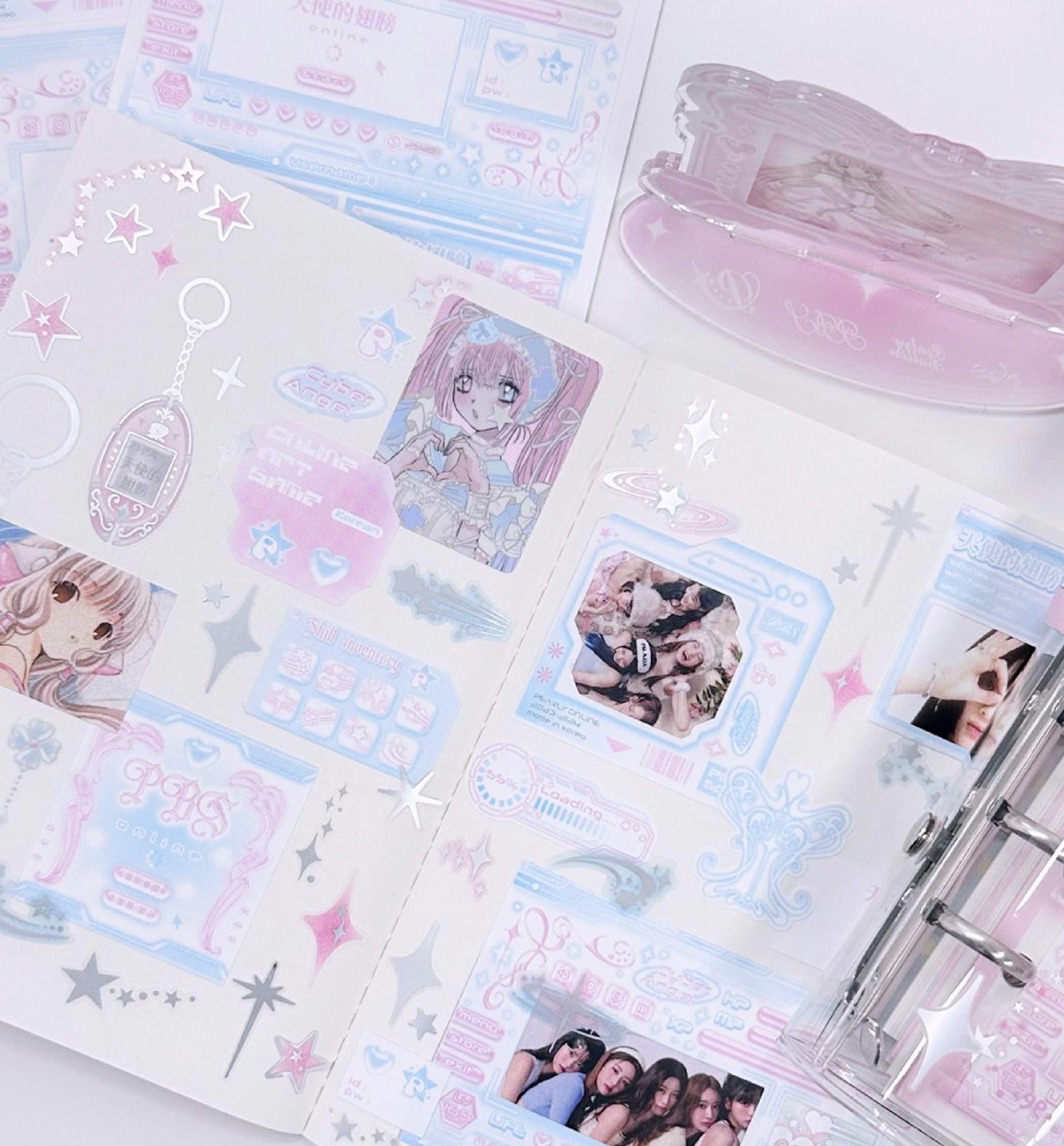 Cyber Angel Online Frame Sticker [2 Colors]