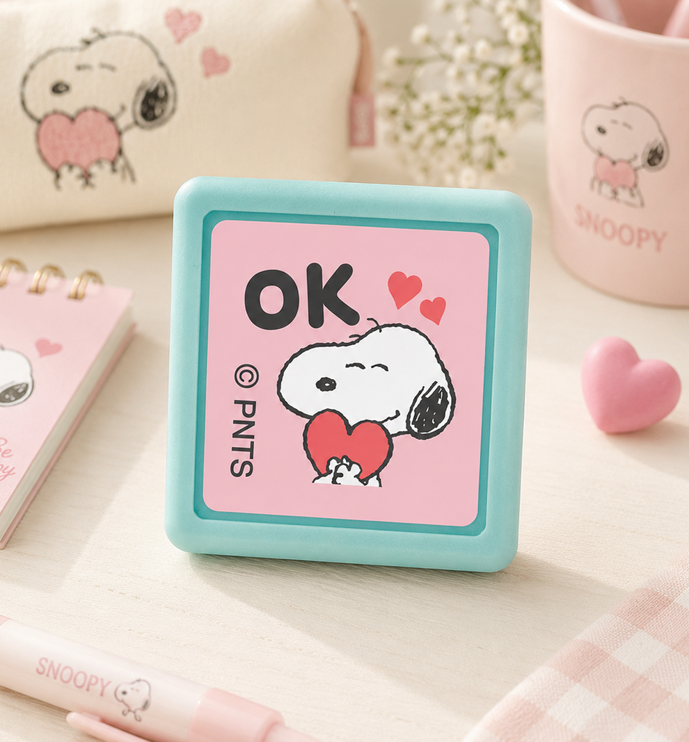 [JAPAN] Peanuts Snoopy Mini Pon Stamp [Love-OK]