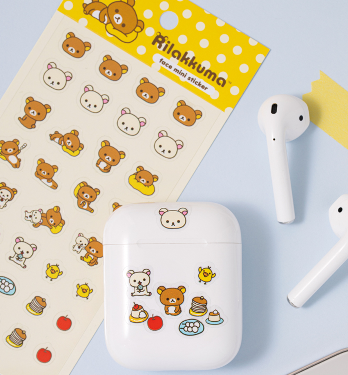Rilakkuma Face Mini Seal Sticker