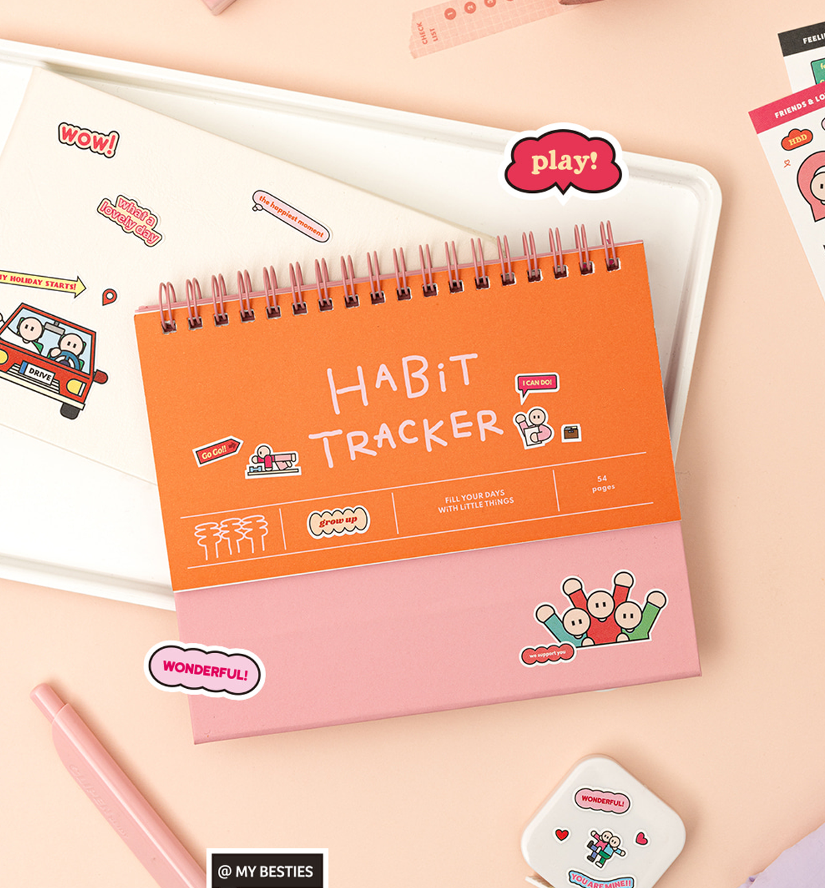 Simpler Daily Point Sticker Pack [6 Sheets]