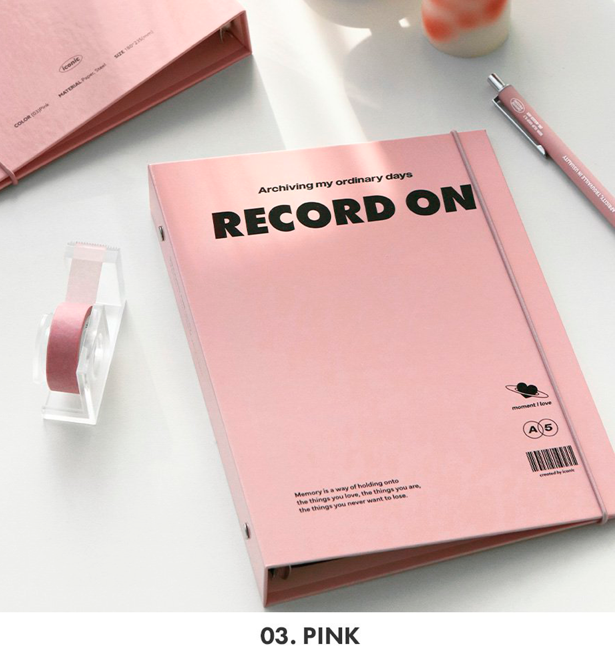 A5 Records On Binder