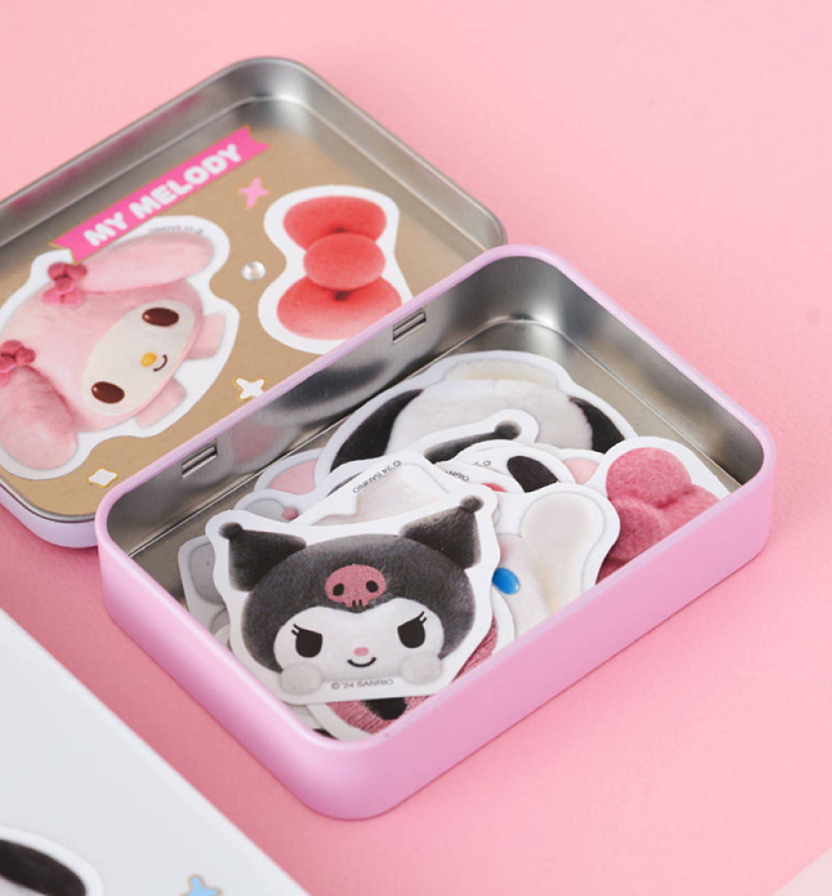 Sanrio Pompom Tin Case Sticker Pack [40 Stickers]