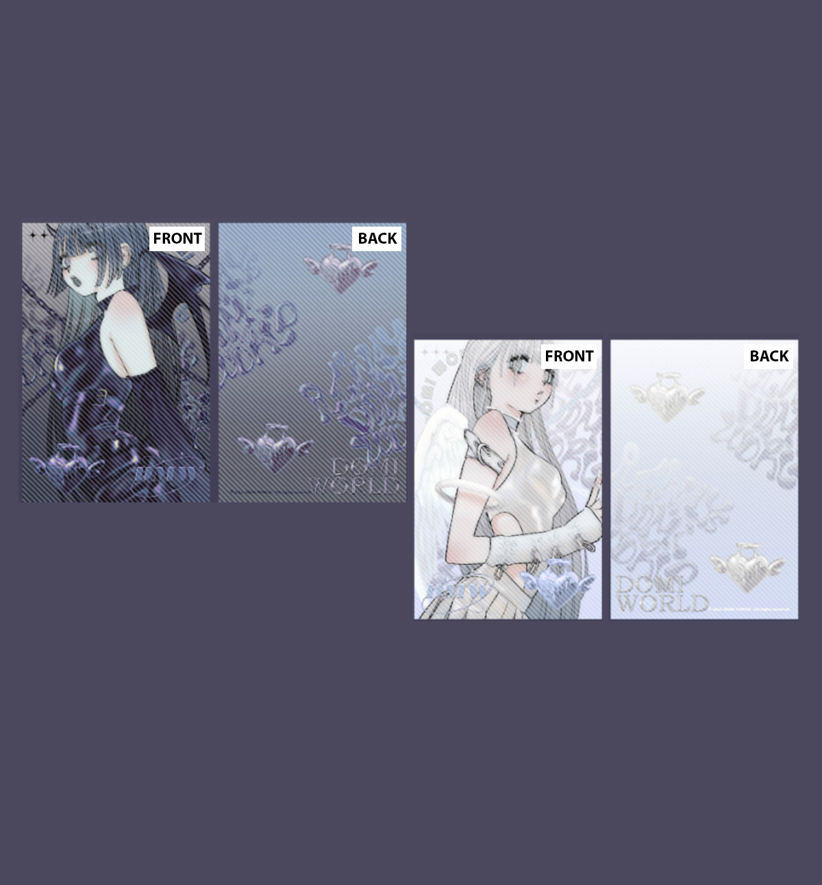 Domi World Angel and Devil Postcard Set [2 Postcards]