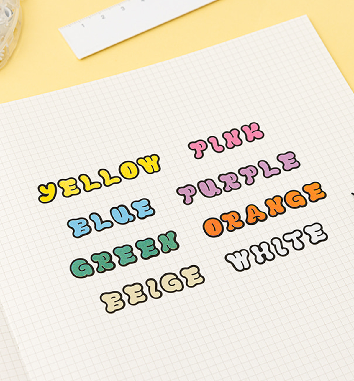 Cloud Typo Sticker Pack [8 Sheets]