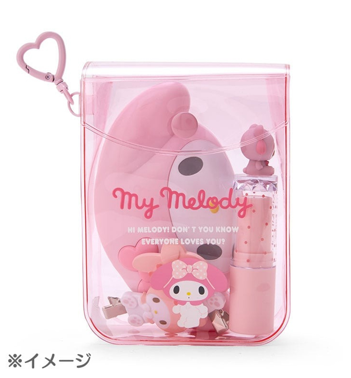 Sanrio Clear Mini Pouch [Kuromi]