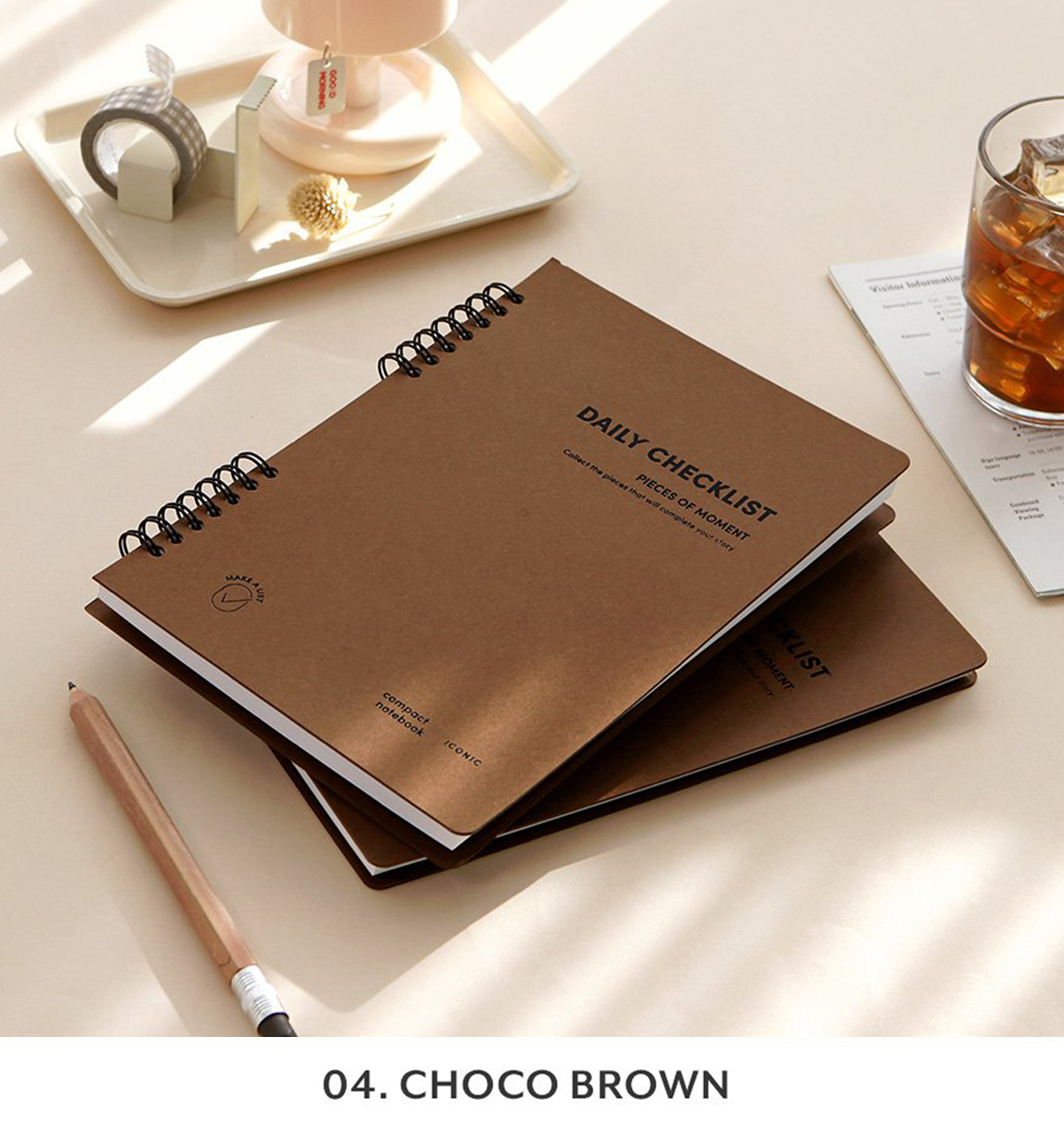 A5 Compact Daily Checklist Notebook [4 Colors]