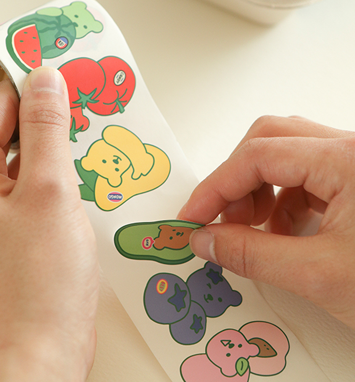 Jelly Bear Roll Sticker [Fruit]
