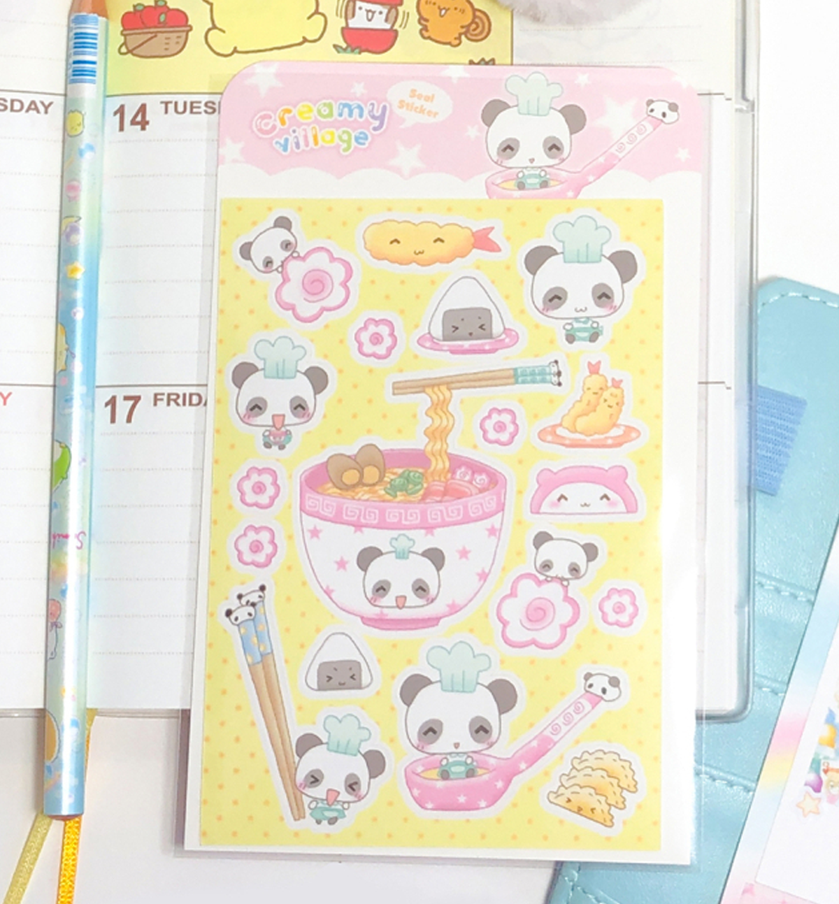 Mr. Panda's Ramen Shop Seal Sticker