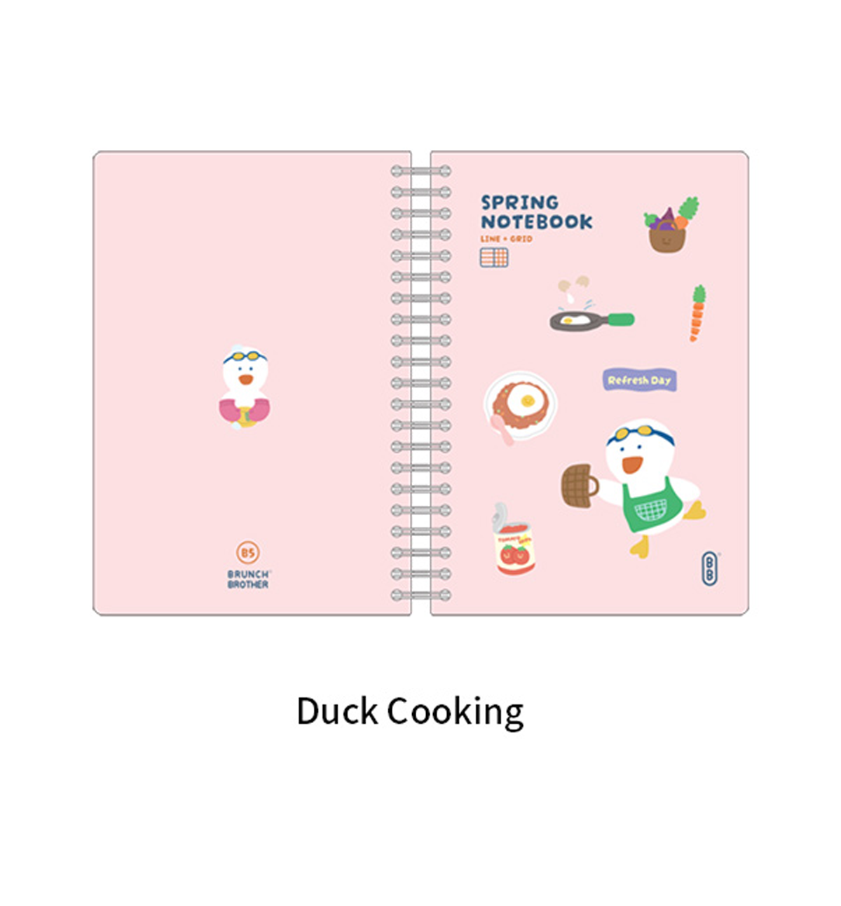 B5 Brunch Brother Line & Grid Ring Notebook