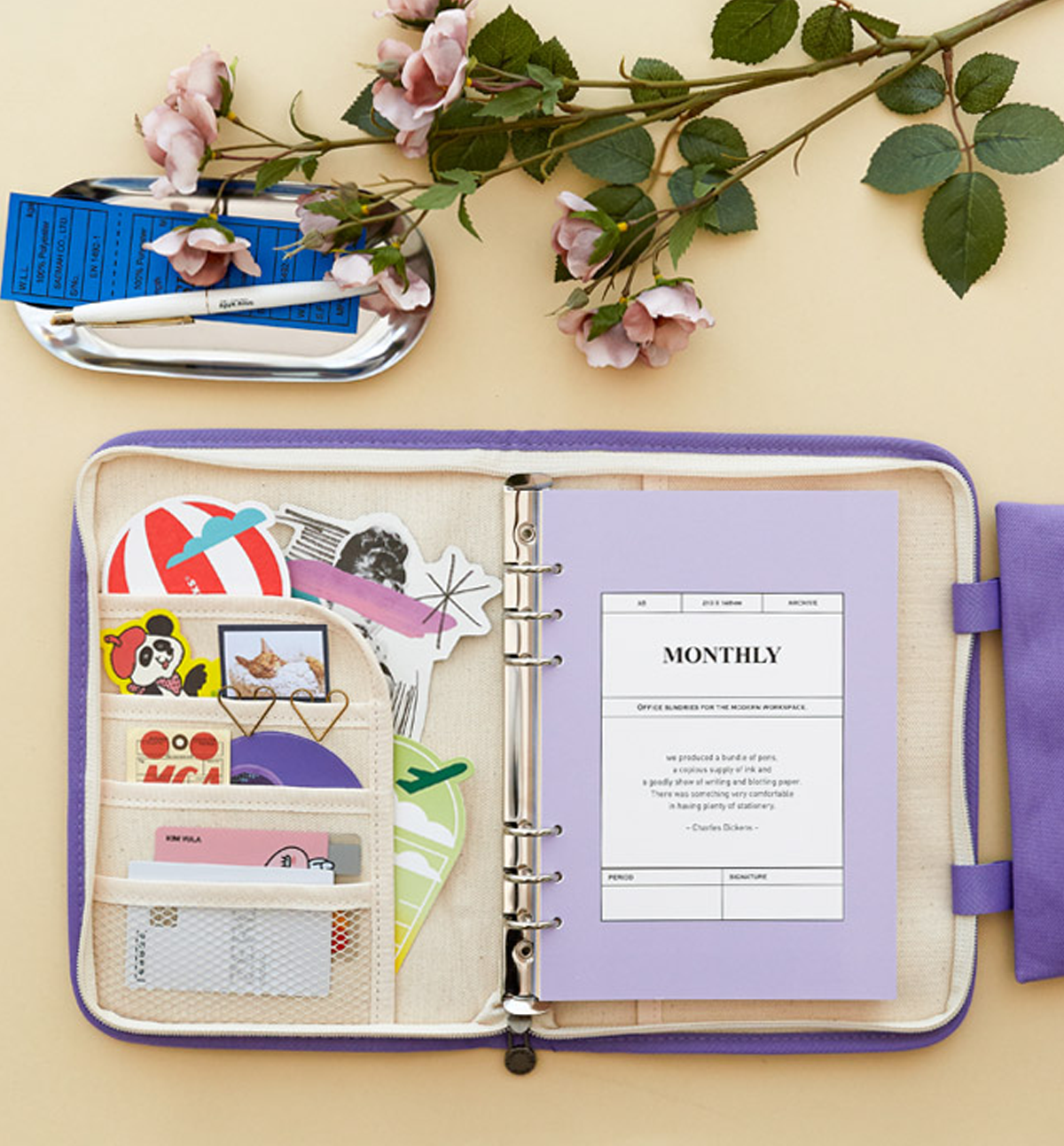 A5 Binder Canvas Cover