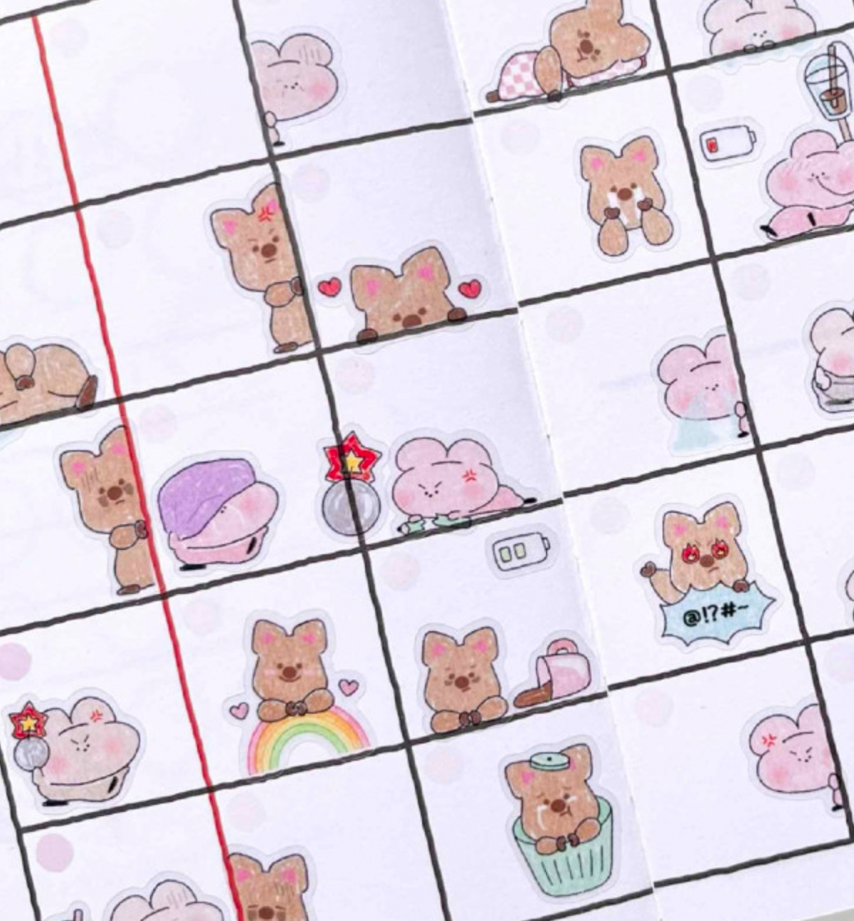 Anger Monthly Seal Sticker