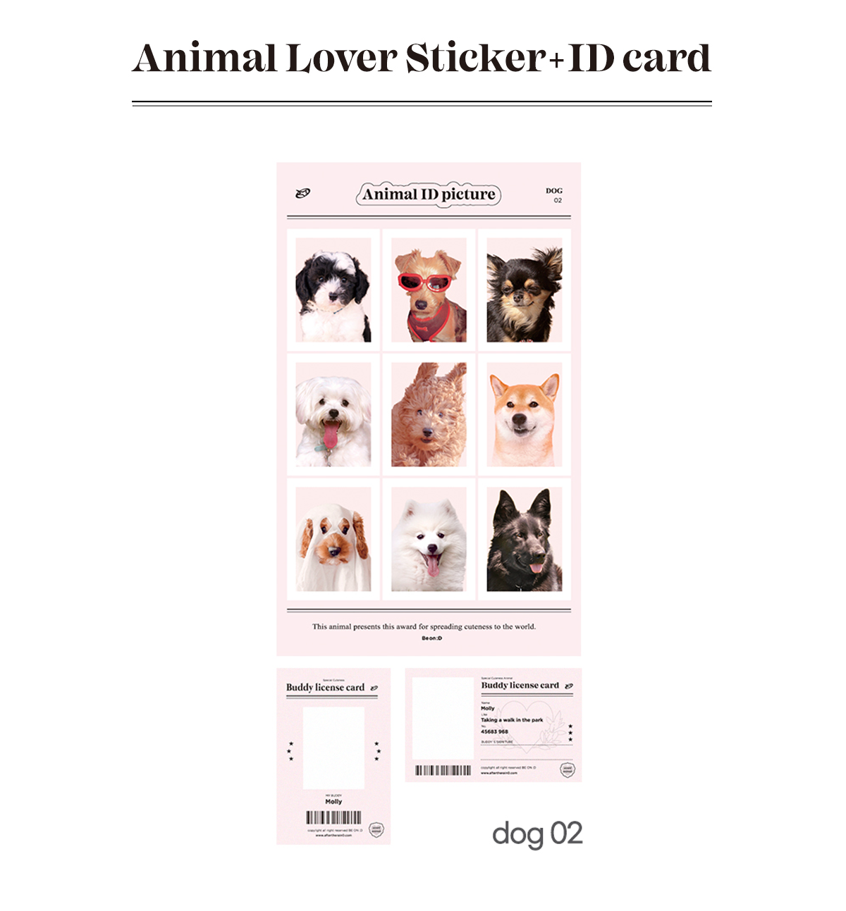 Animal Love Sticker [+ID Card]