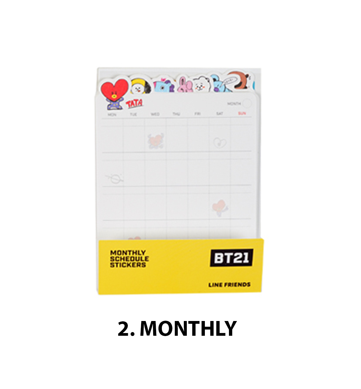 BT21 Schedule Sticker Memopad