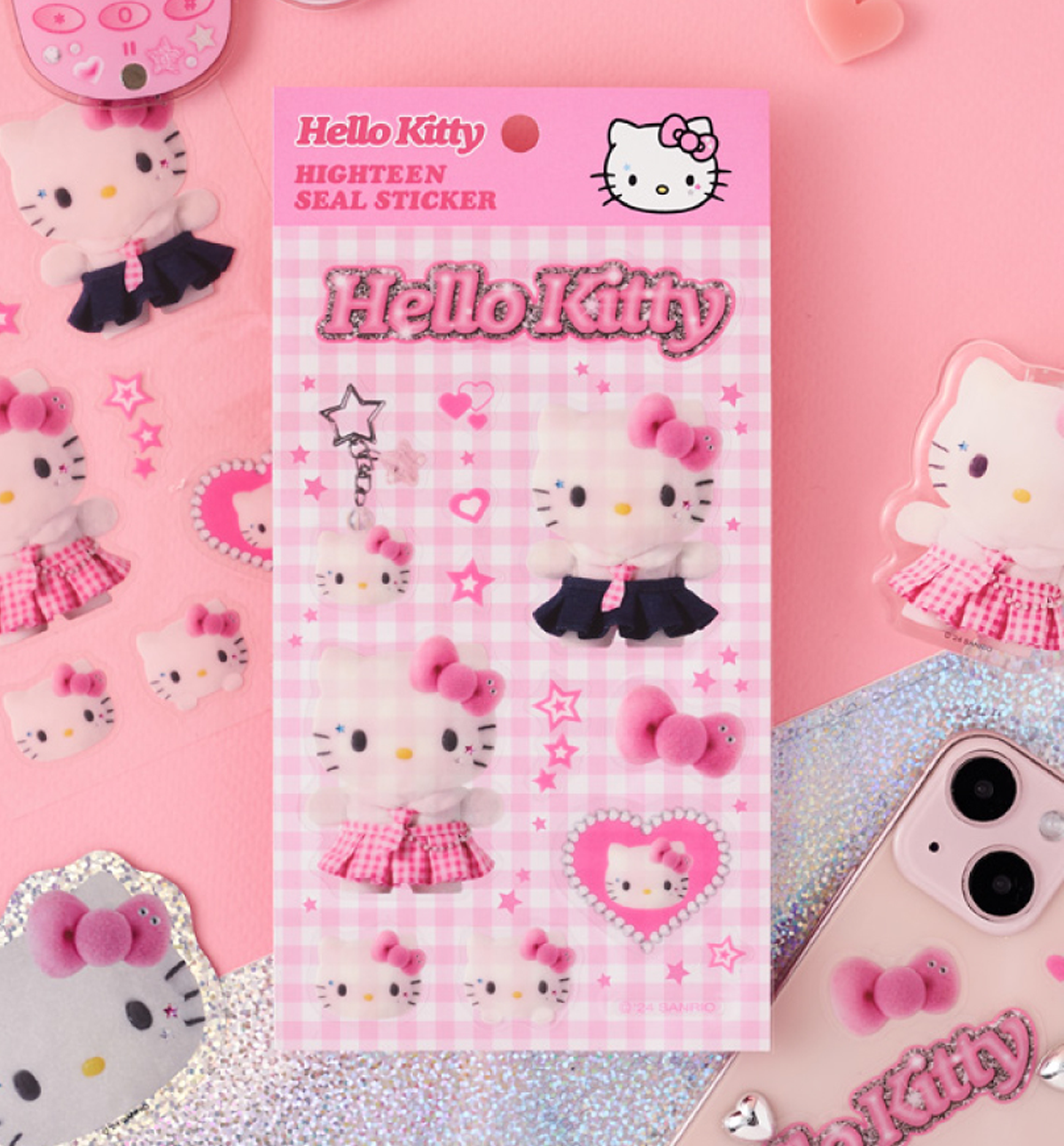 High Teen Hello Kitty Clear Seal Sticker