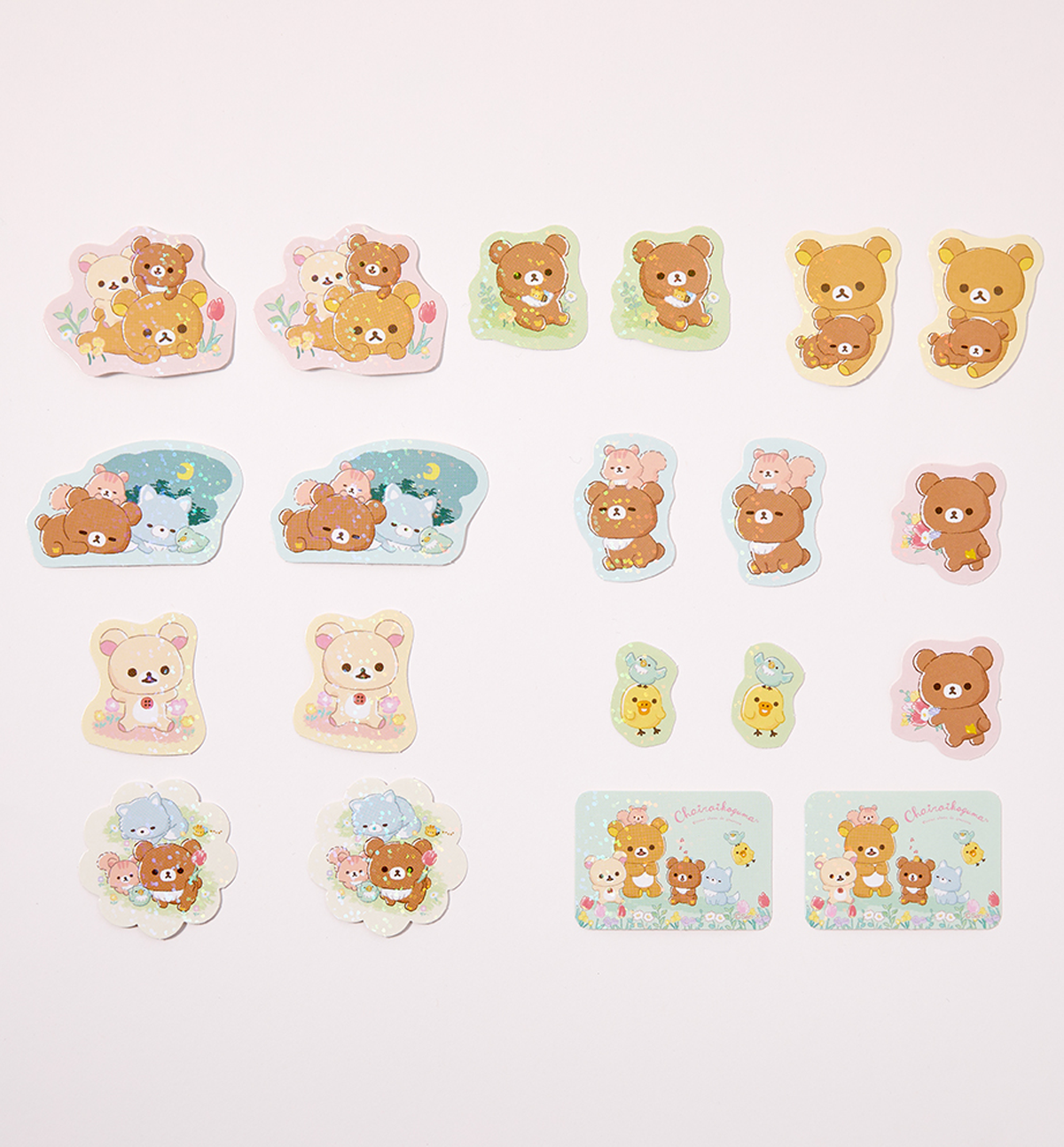 Rilakkuma Glitter Choiroikoguma Sticker Pack