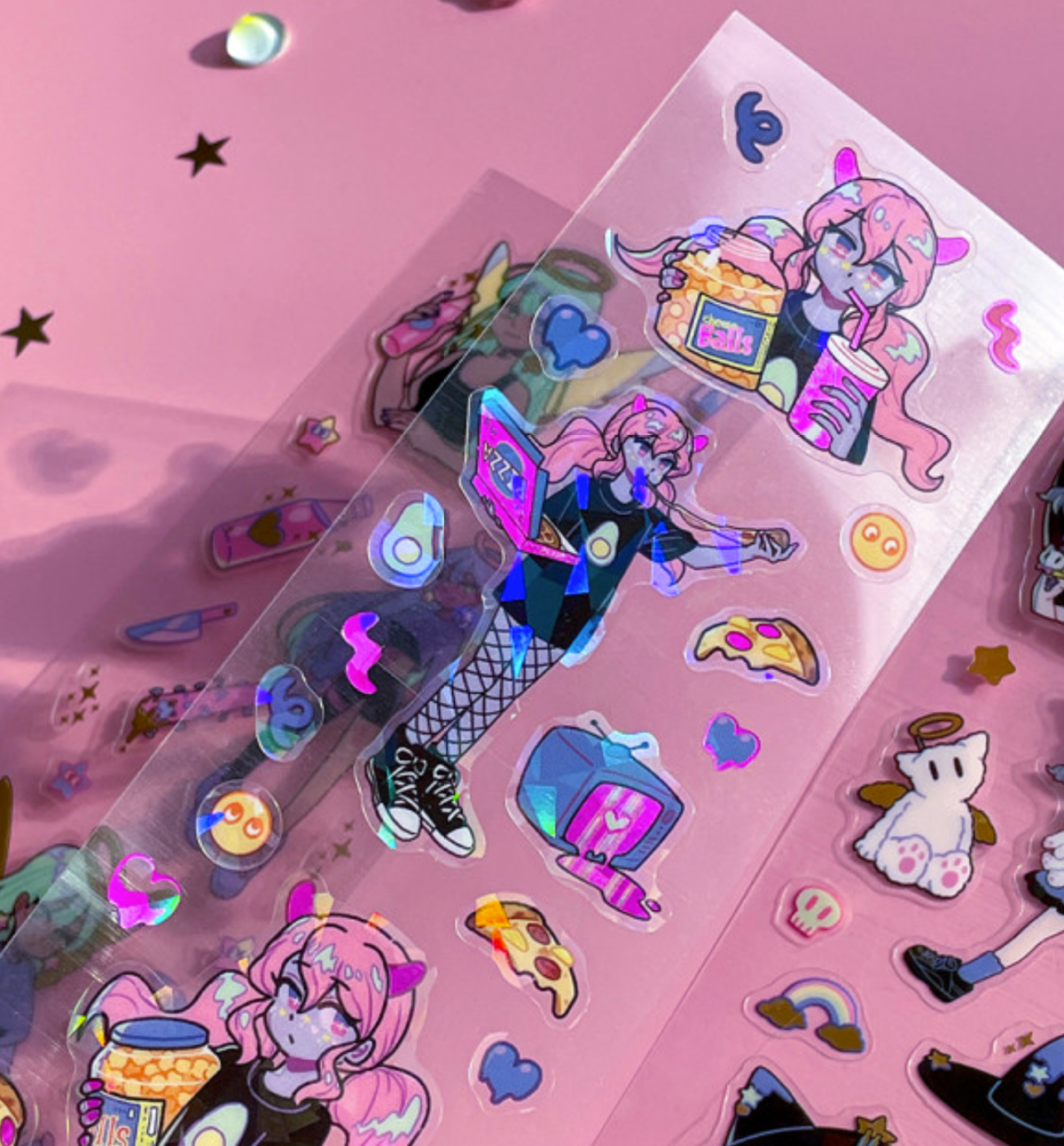 Twinkle Black Seal Sticker