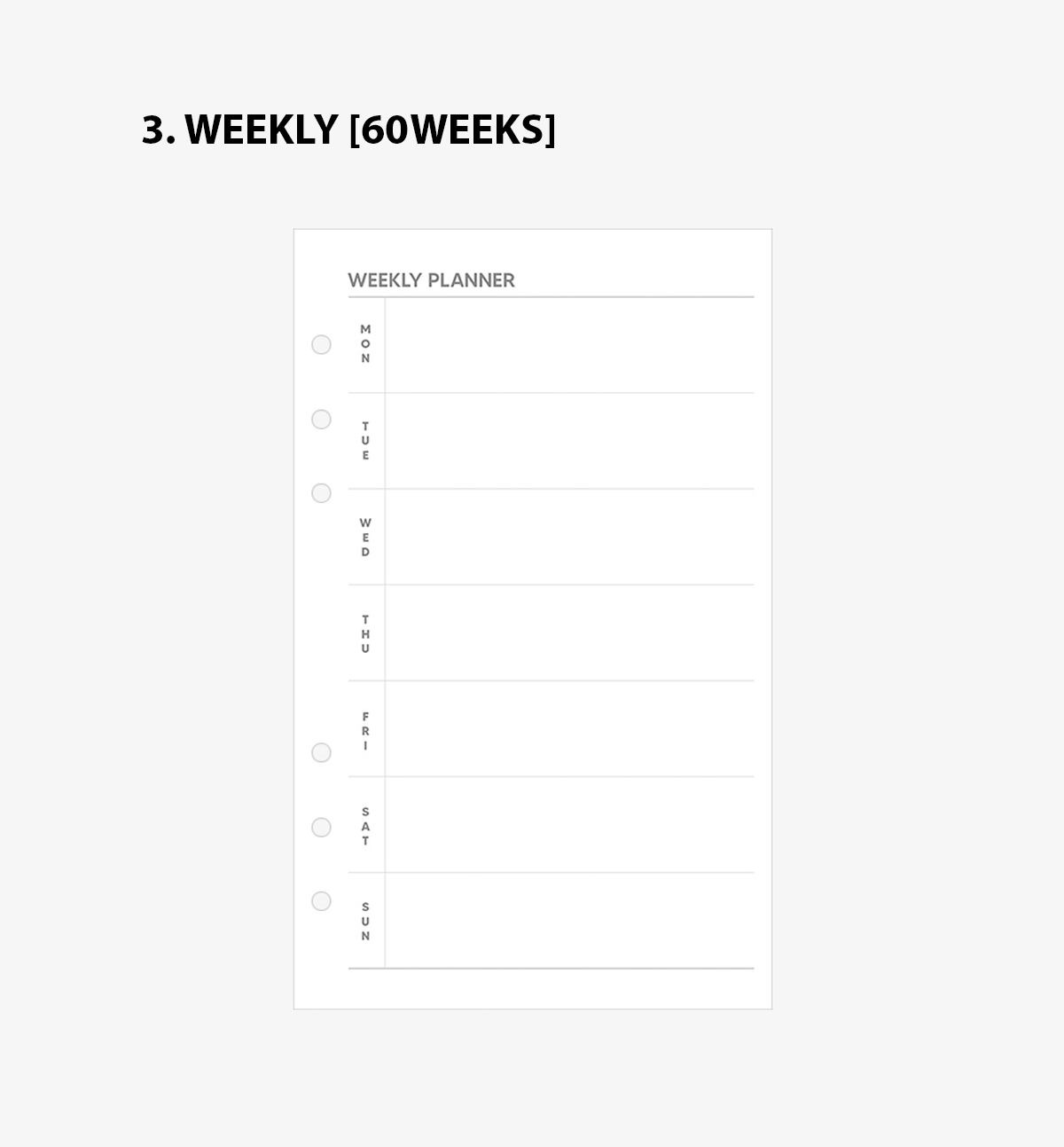 A6 Planner Refill [Many Layouts]