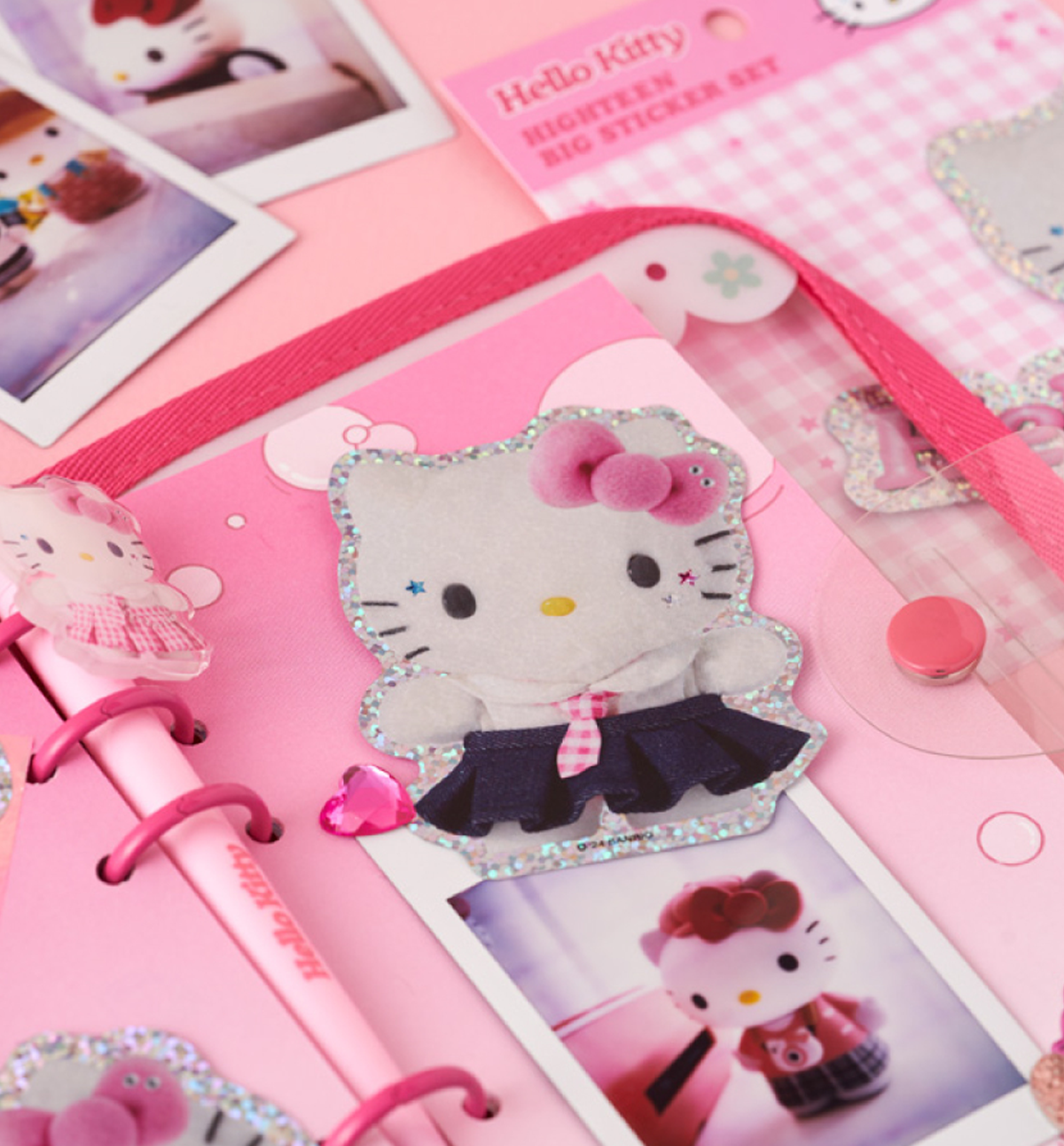High Teen Hello Kitty Hologram Big Sticker Set