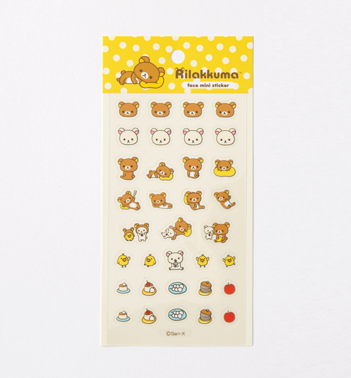 Rilakkuma Face Mini Seal Sticker