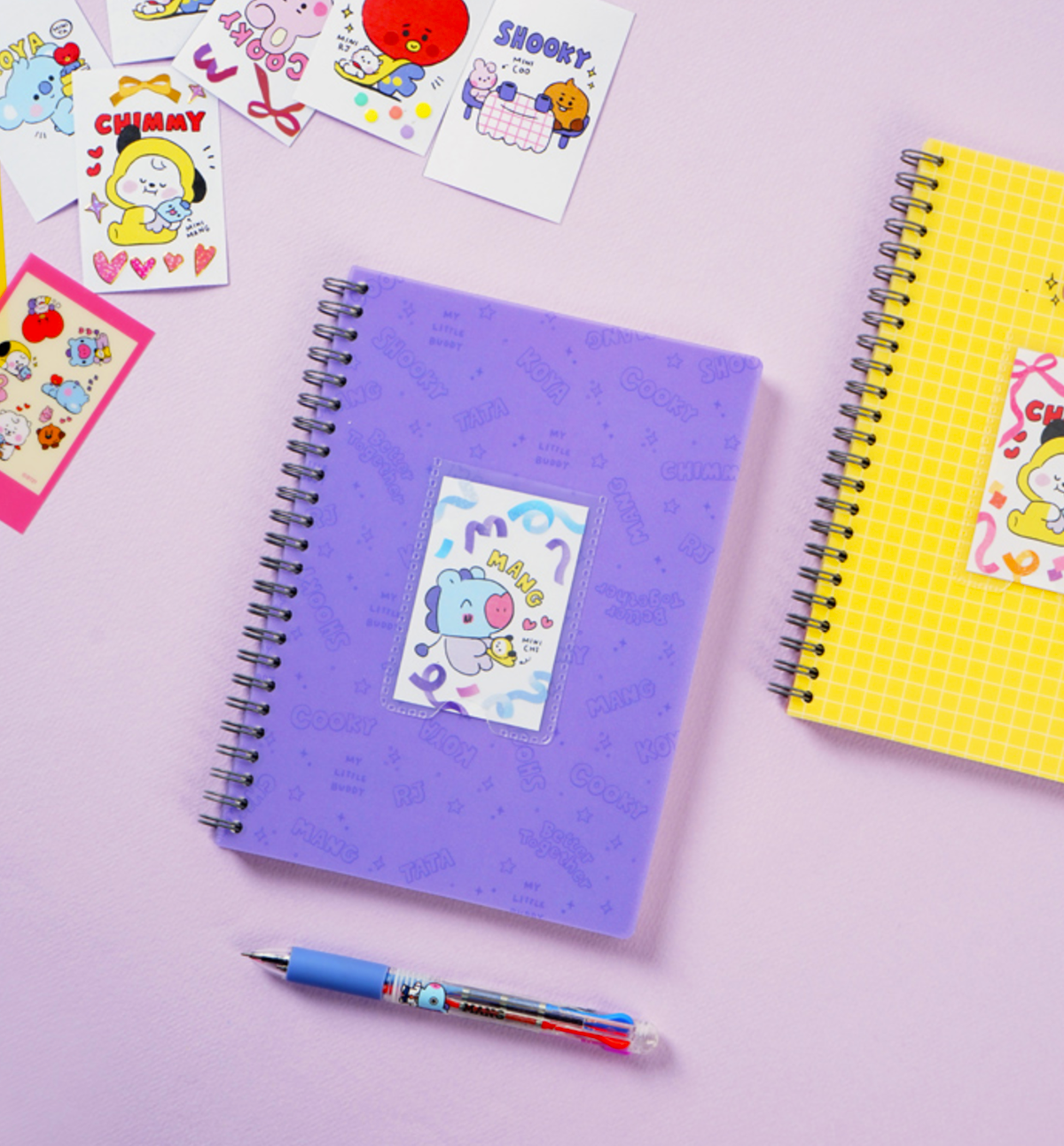 BT21 Spring Line Notebook With Front Pocket [My Little Buddy]