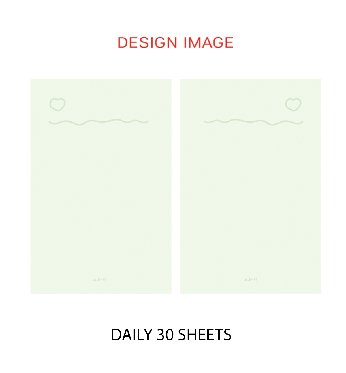 A7 Hand Drawing Paper Refill [Green]