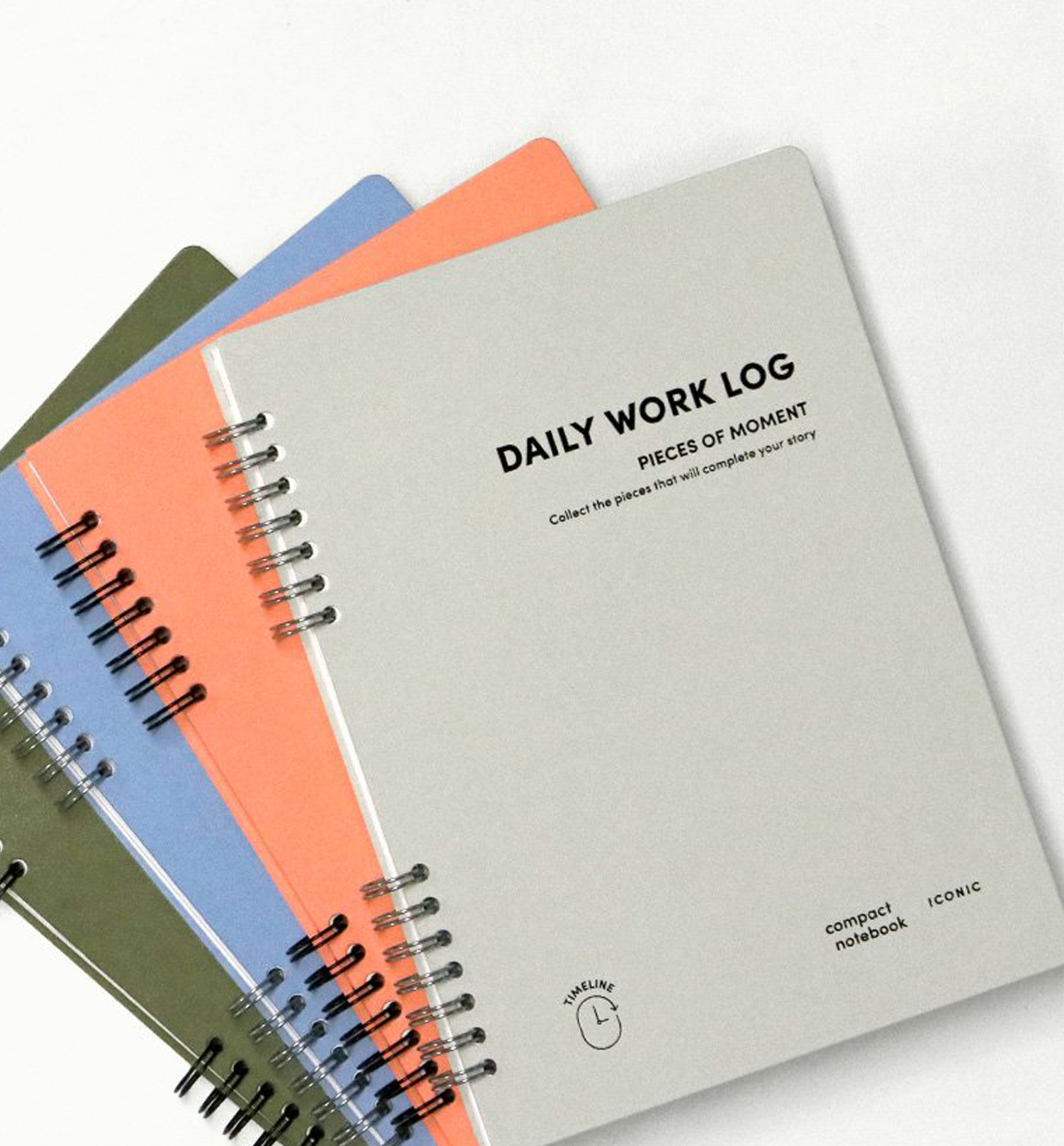 A5 Compact Daily Work Log Notebook [4 Colors]