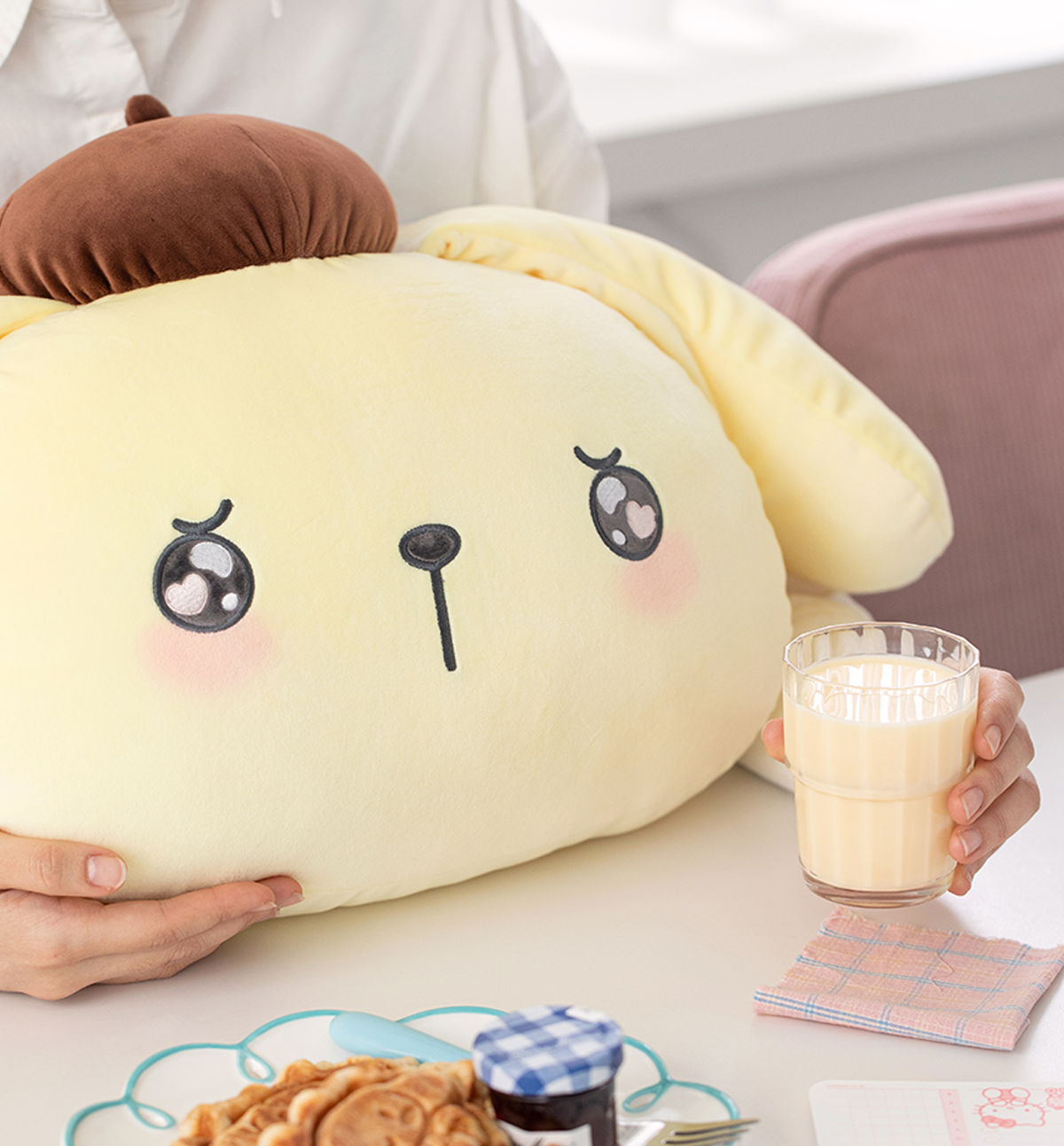 Pompompurin Face Cushion [Deeply From My Heart]
