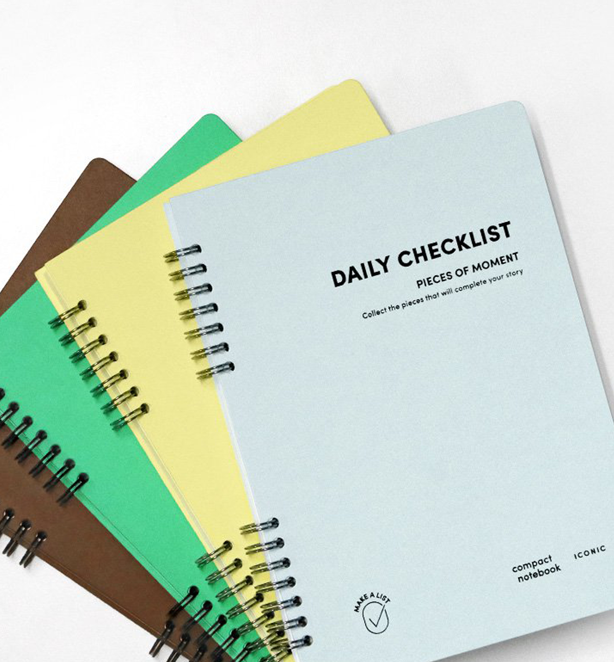 A5 Compact Daily Checklist Notebook [4 Colors]