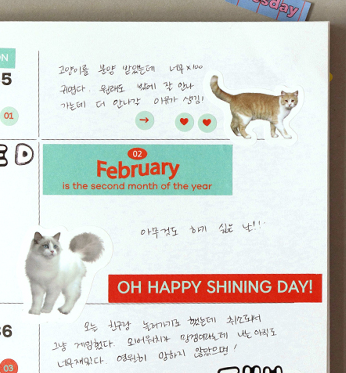 Month Week Day Sticker Pack [24 Sheets]