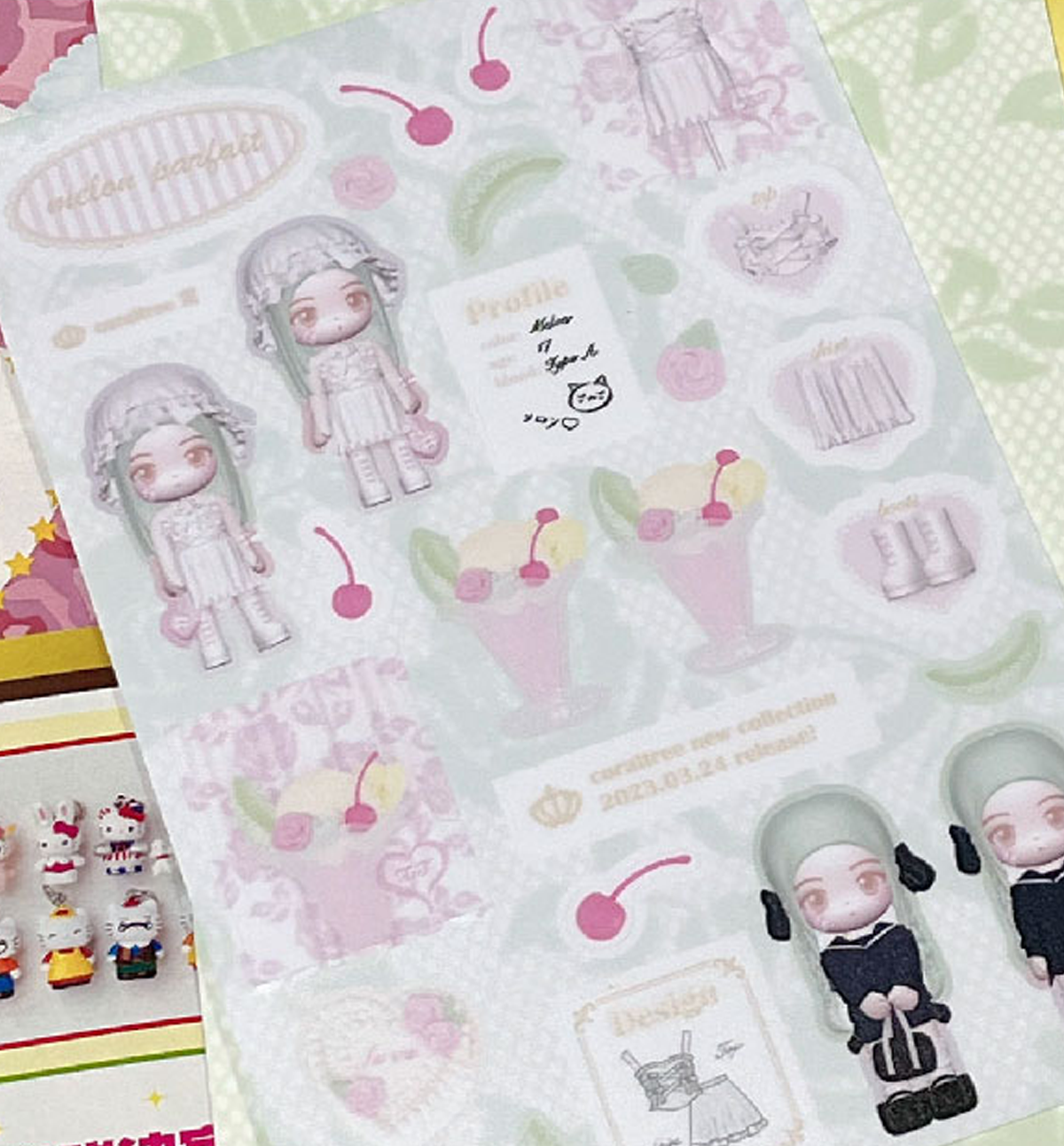 Melon Parfait Seal Sticker