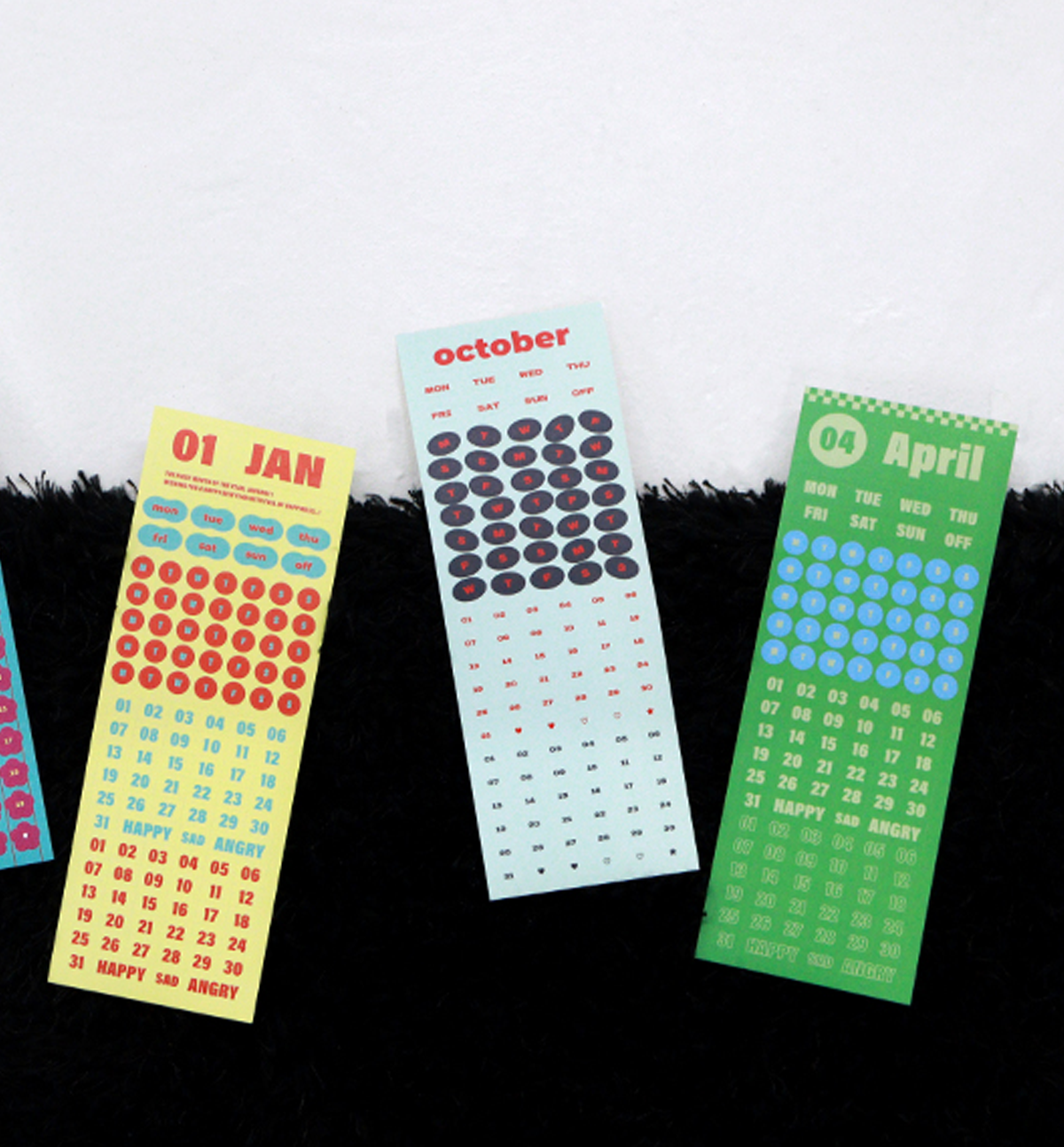 Month Week Day Sticker Pack [24 Sheets]