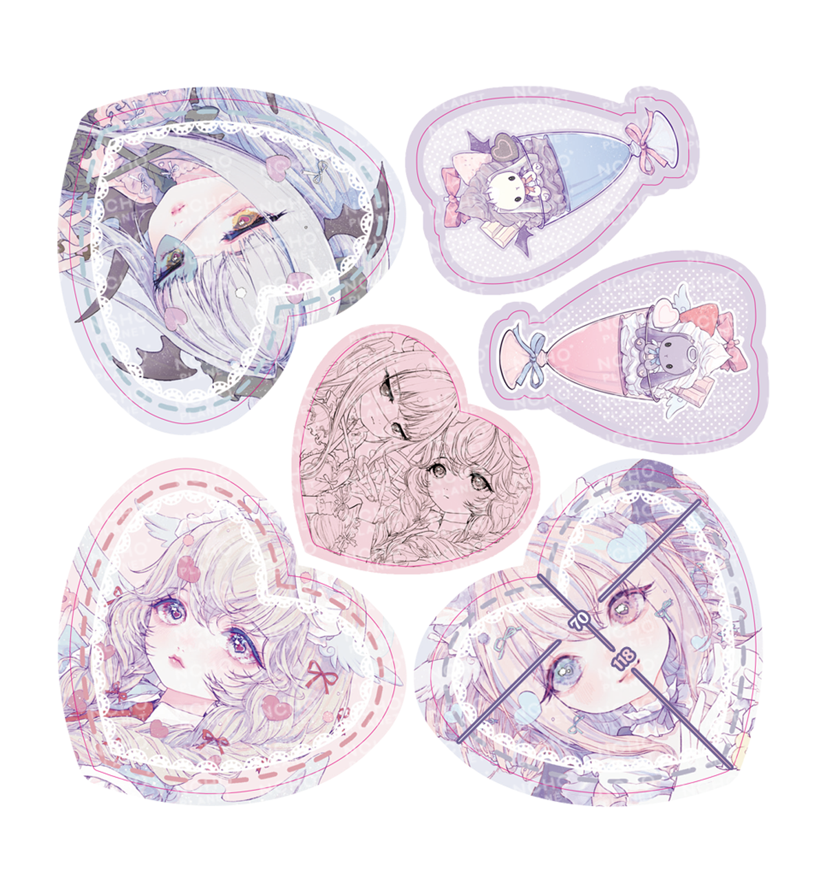 Bitter Sweet Sticker Pack [6 Stickers]