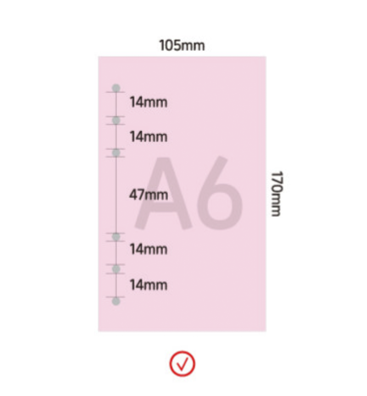 A6 Review Note Paper Refill [Blue]