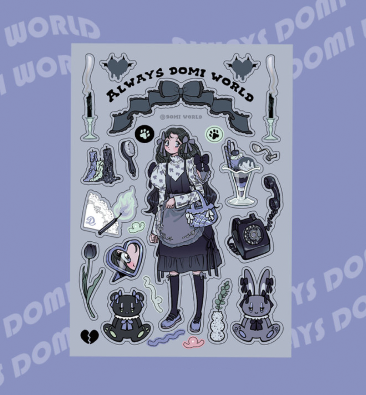 Black Ribbon Sticker