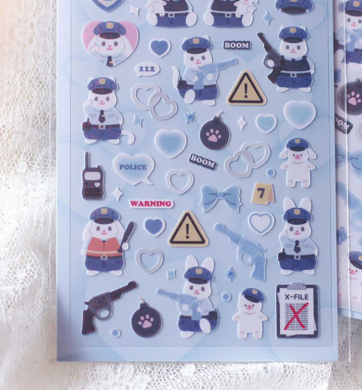 Rabbit Police Seal Sticker