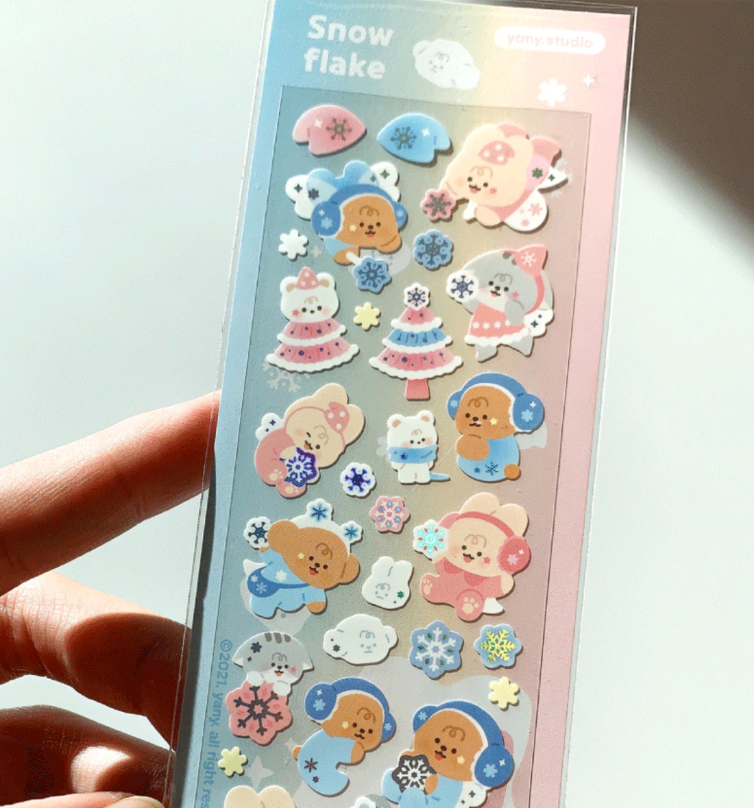 Snow Flake Seal Sticker