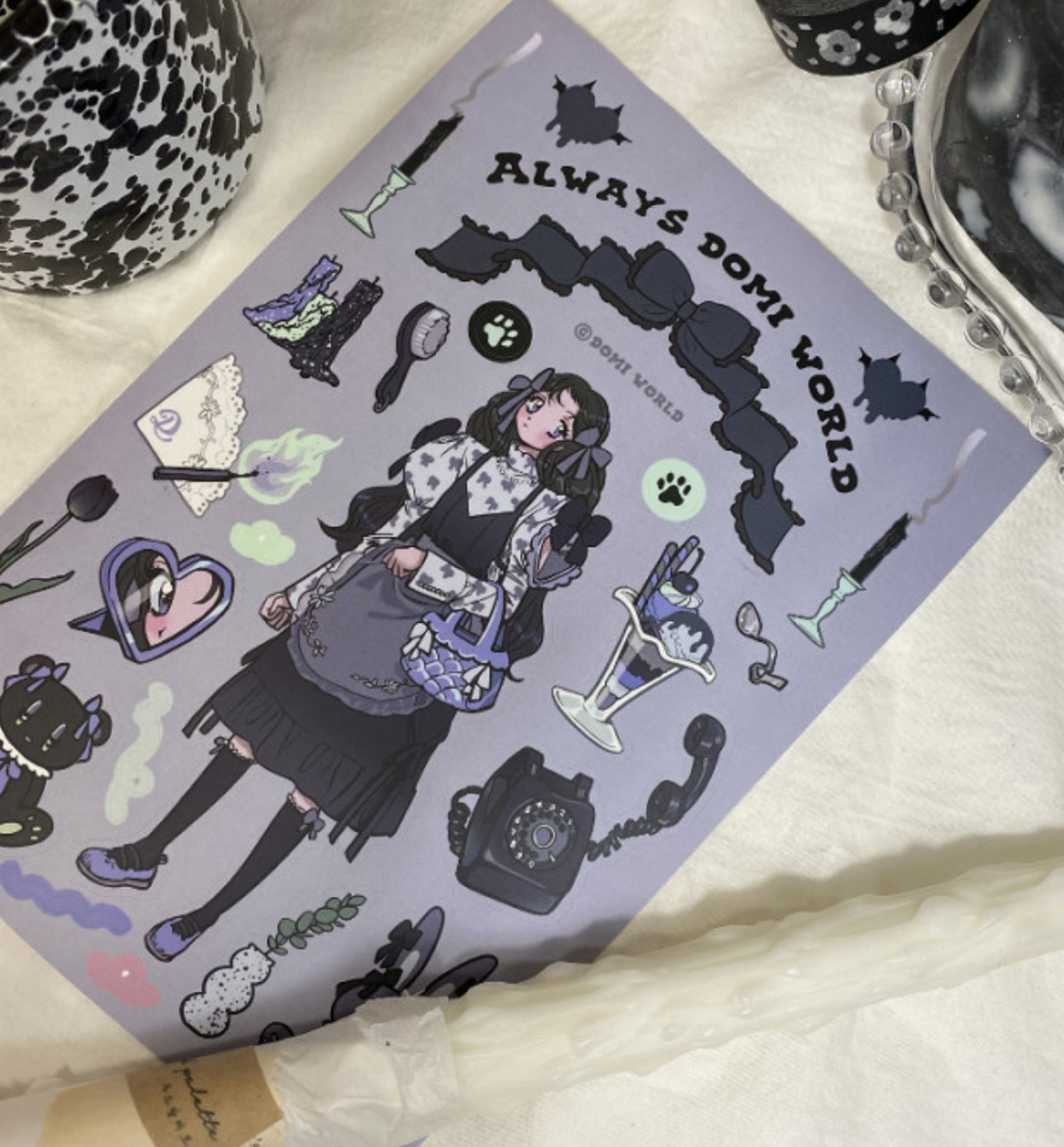 Black Ribbon Sticker