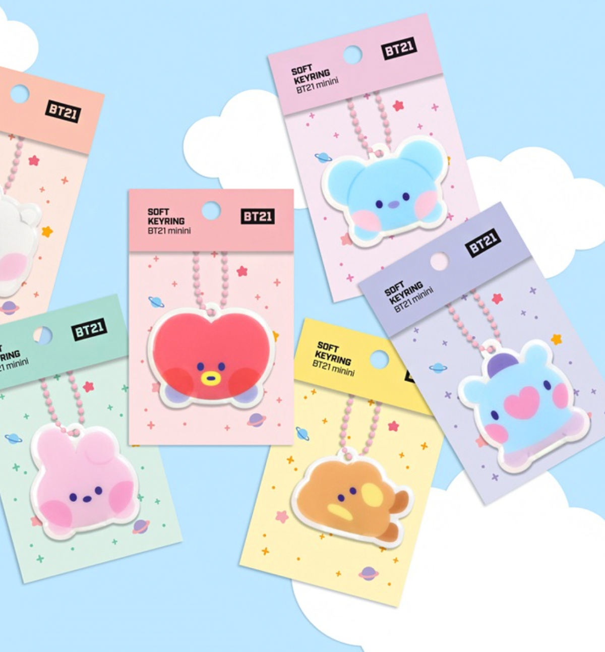 BT21 Minini Soft Keyring