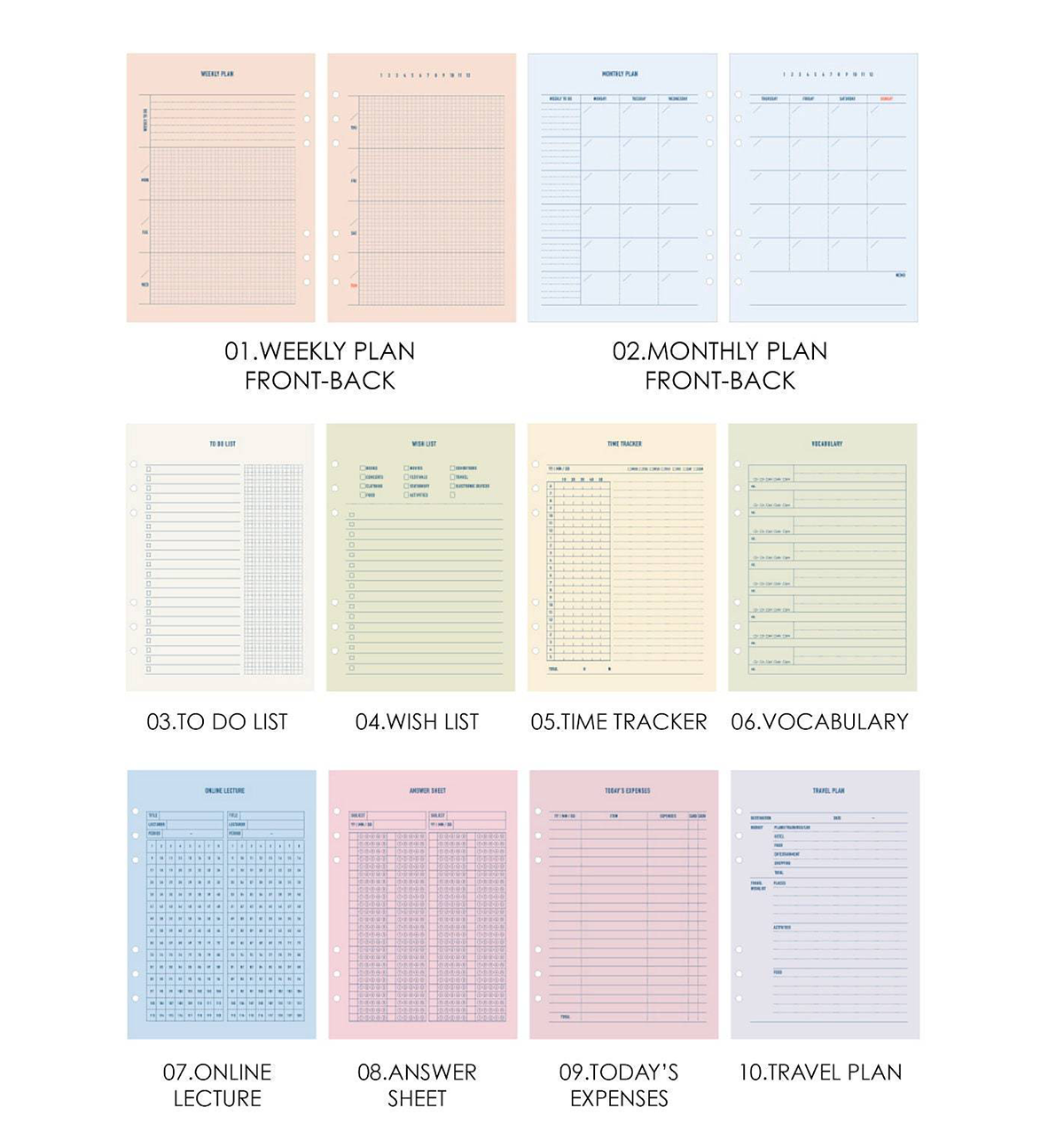 A5 Make A Memo Paper Refill