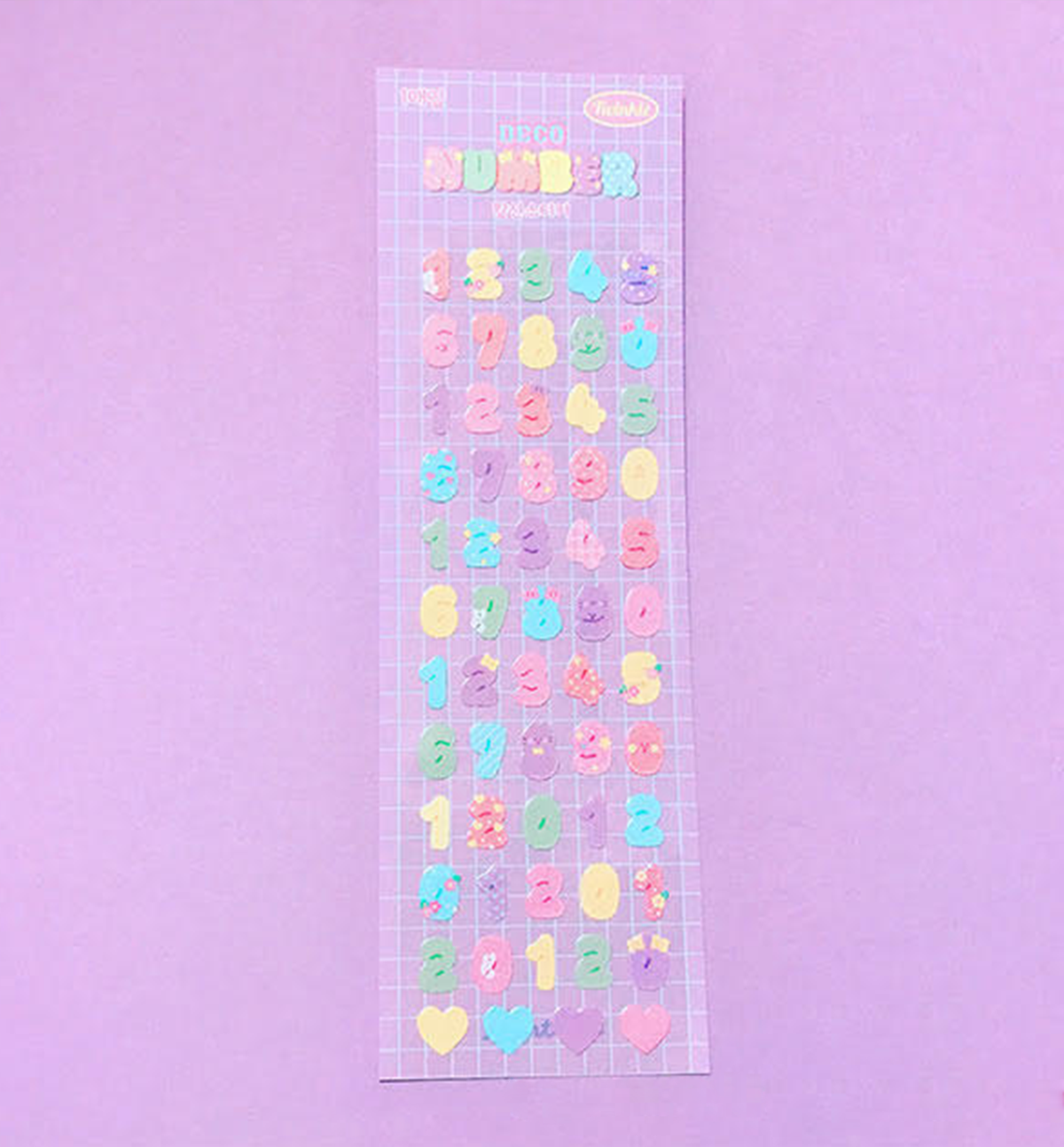 Twinkle Number Seal Sticker