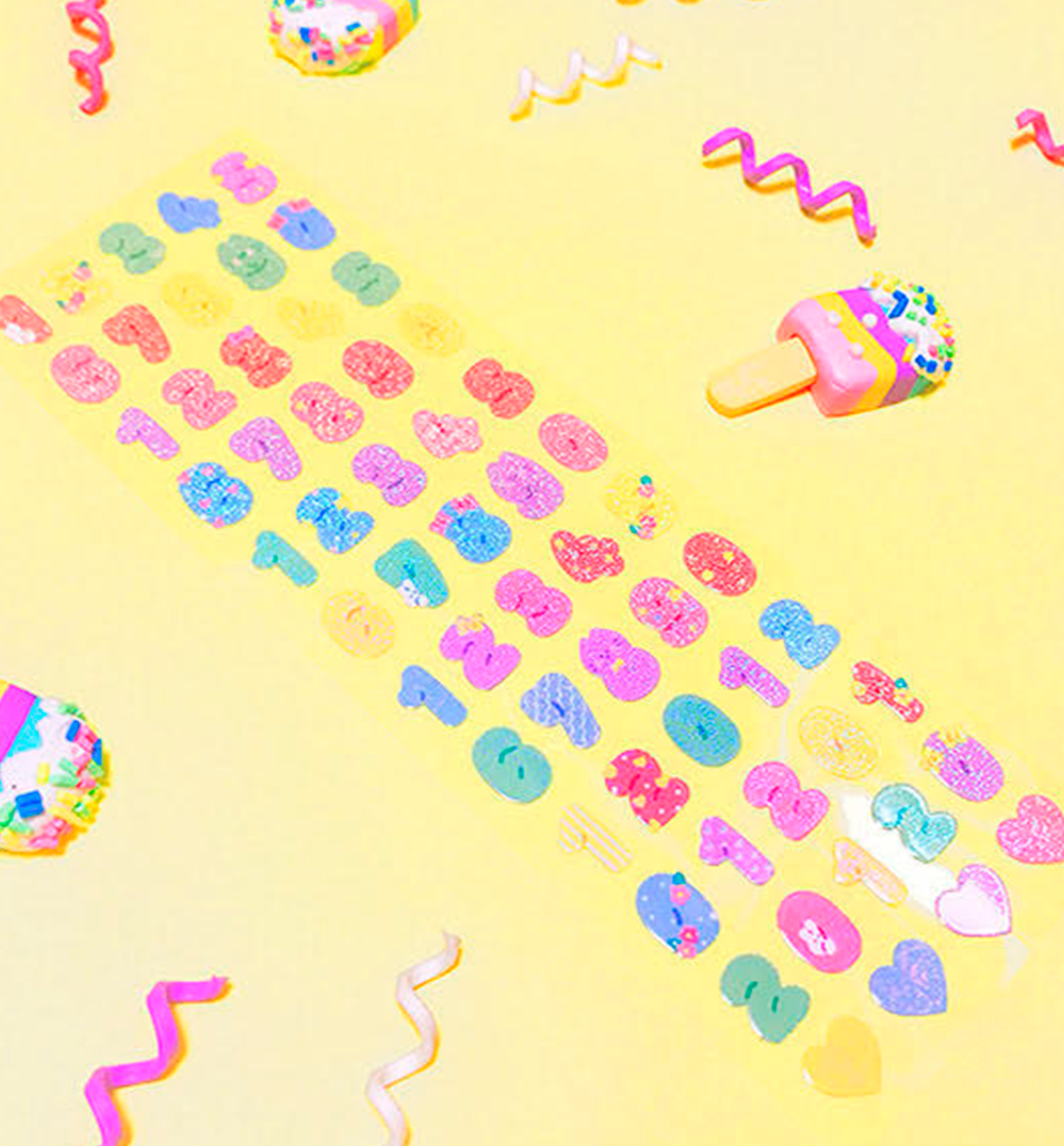 Twinkle Number Seal Sticker