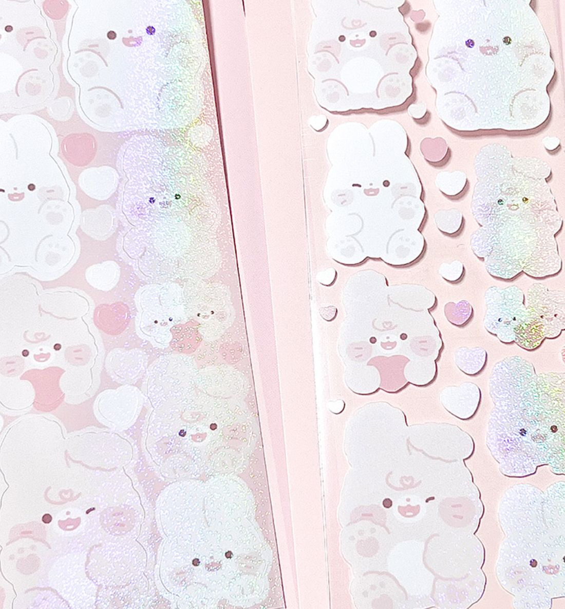 Rabbit & Heart Seal Sticker