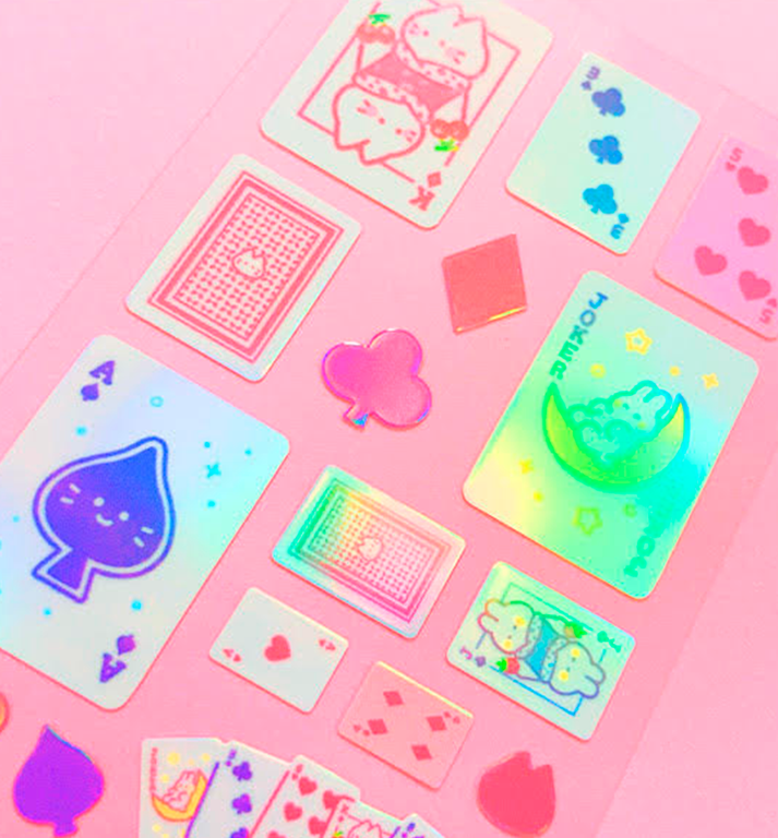 Shiny Trump Card Seal Stickers